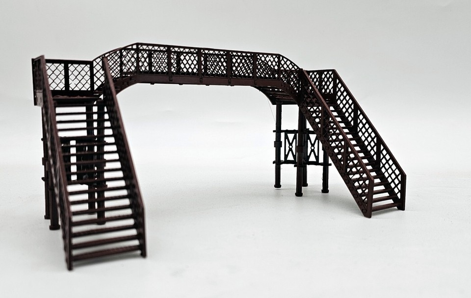 Modelux OO Gauge Acle Station Footbridge Kit in Red Oxide | eBay UK