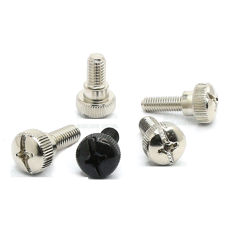 M5 M6 Knurled Thumb Screw Round Head Hand Tighten Grip Knob bolt With ...