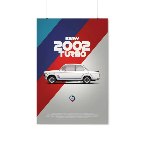 BMW 2002 Turbo | Old School Racing Posters | Racing Posters | Car ...