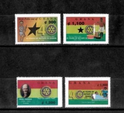 Ghana 2001 - Rotary - Set of 4 Stamps - Scott #2260-63 - MNH | eBay