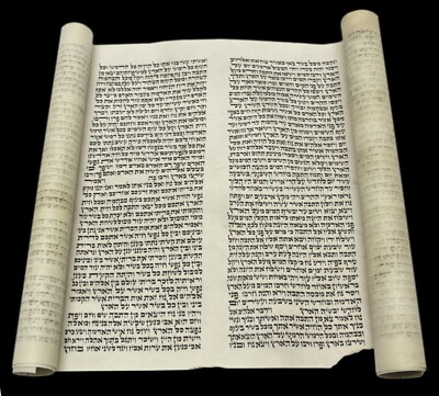 TORAH BIBLE SCROLL VELLUM MANUSCRIPT Genesis SCROLL 150 YRS EUROPE | eBay