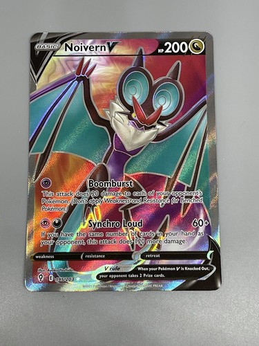 Noivern V Pokemon Evolving Skies TCG 195/203 Ultra Rare Full Art Holo ...