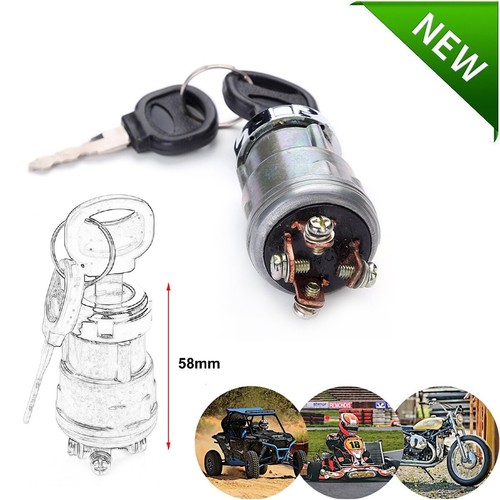 Universal Engine Ignition Starter Switch 12V 2 Keys 4 Position Acc Off ...