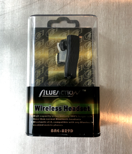 BlueAction Bluetooth Wireless Headset BAE-829D Bluetooth v2.0 | eBay