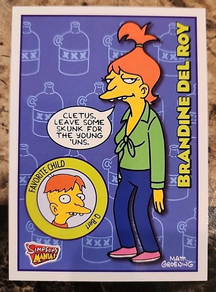 The Simpsons Mania 2001 Inkworks #18 Brandine Del Roy | eBay