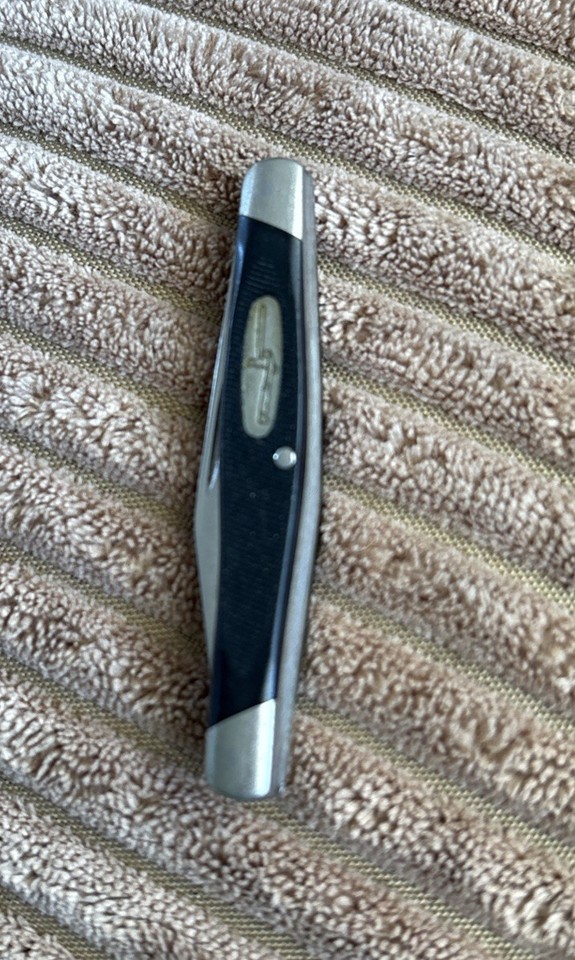 Buck 305 Lancer 2 Blade Pocket Knife Made in USA Black Delrin Scales ...