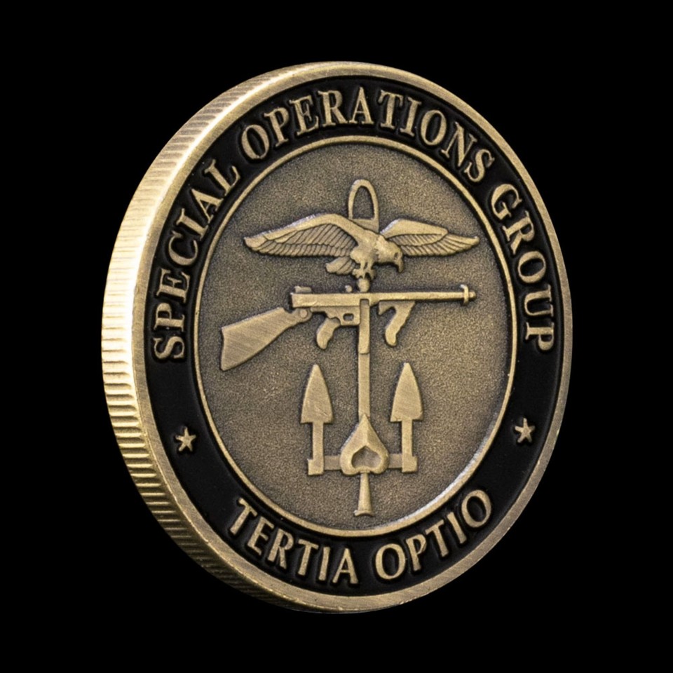 CIA Special Operations Group Tertia Optio Challenge Coin | eBay