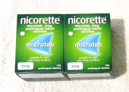 2 x 100 Nicorette Microtab Original 2mg Expiry Date January 2027 | eBay UK