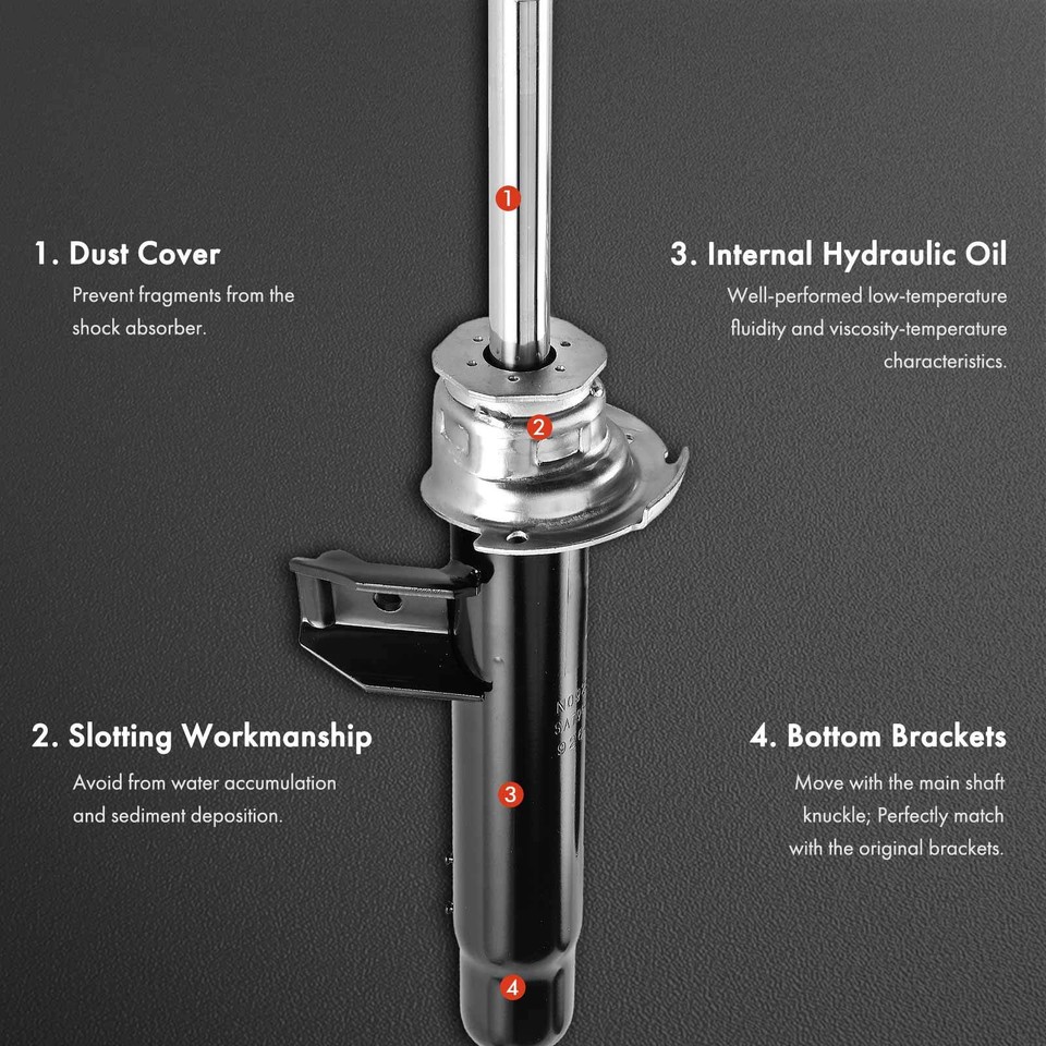 2x Shock Absorber for BMW E90/F30 325xi 328xi 330xi 335xi 06-08 Front ...