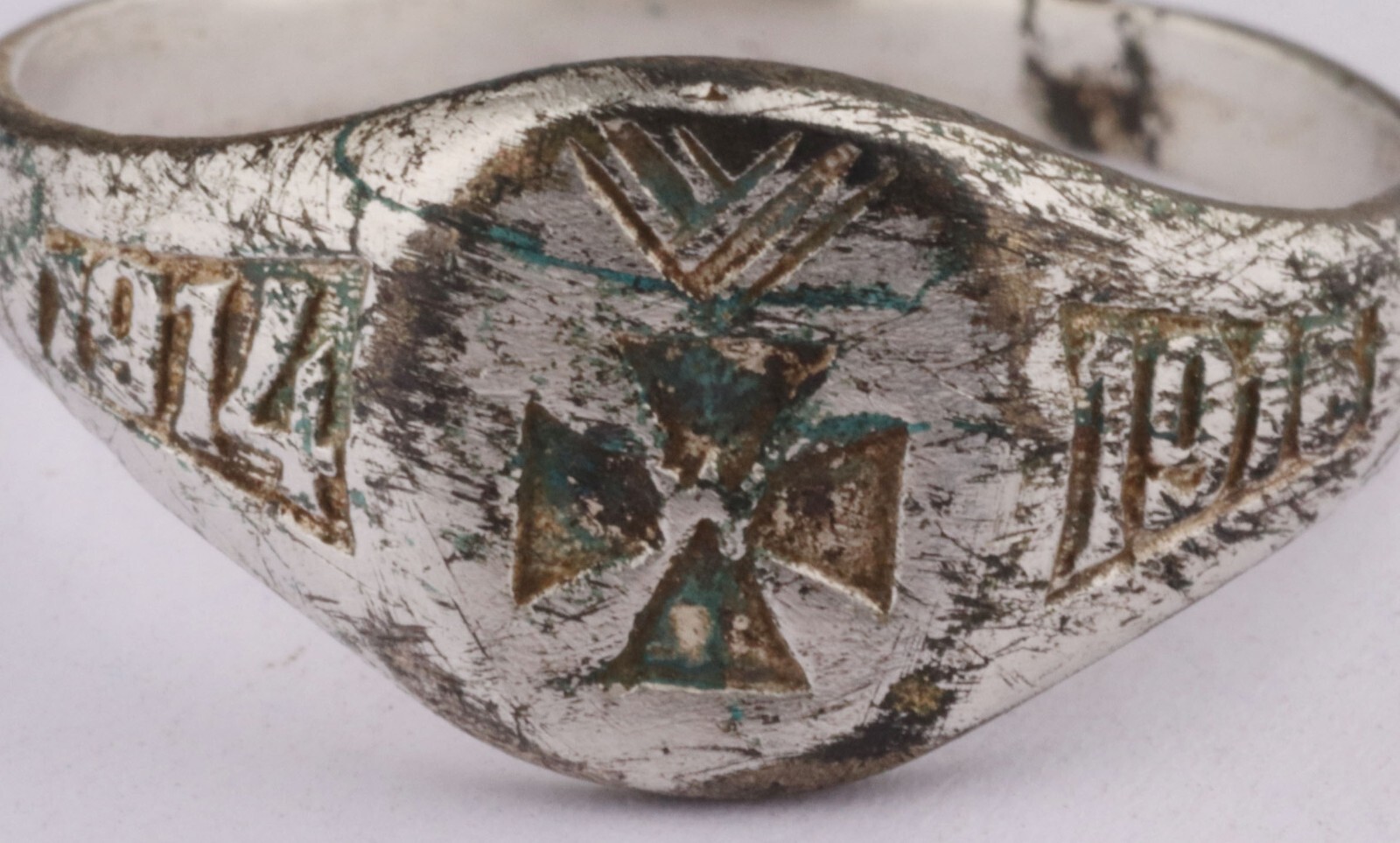 German Iron Cross pattée Ring WW1 wwI 1914 Germany 19… - Gem