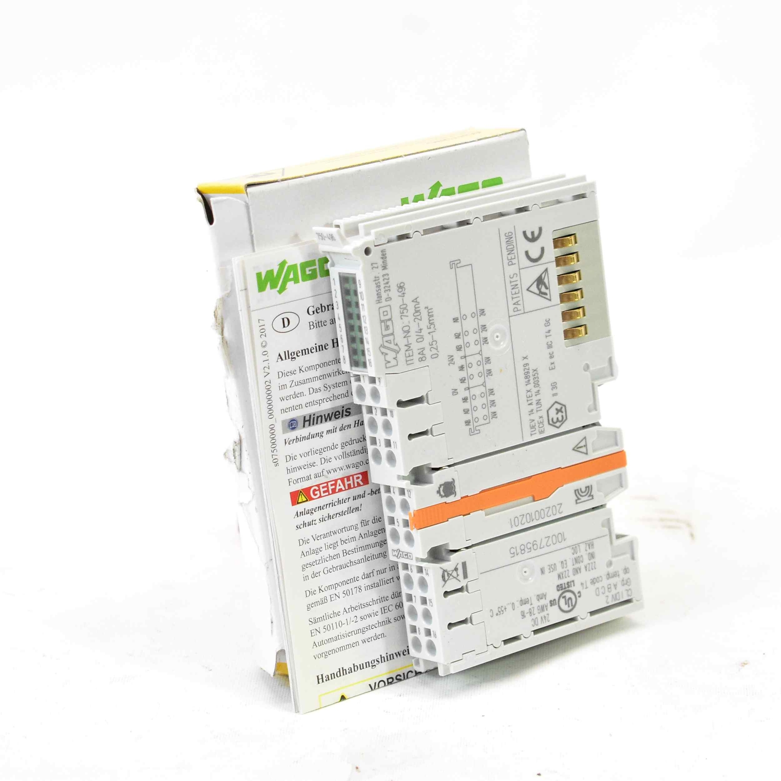 WAGO 8-Kanal Eingangsmodul (750-496) for sale online | eBay