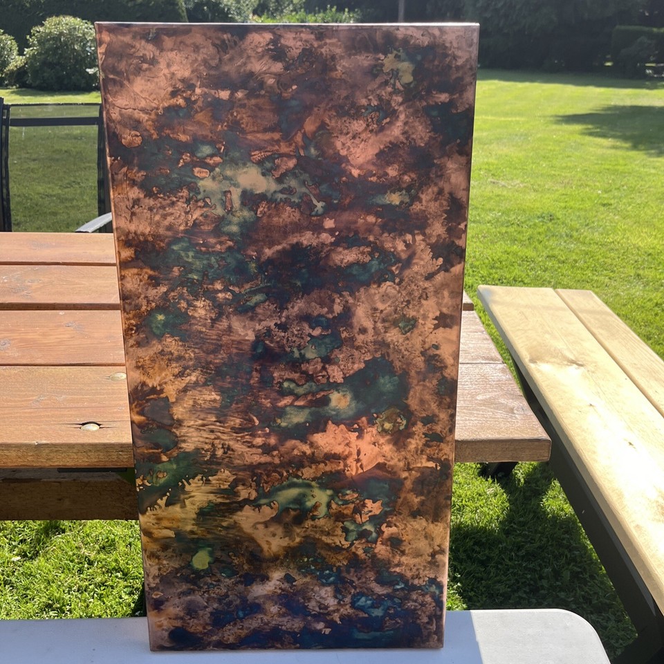 Fabulous Vertical Distressed Copper Designer Radiator 405/805mm 1000btu ...