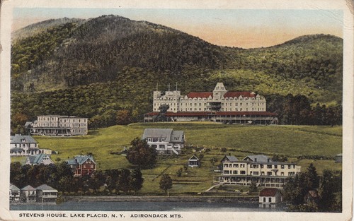 Lake Placid - Stevens House - Vintage Post Card | eBay