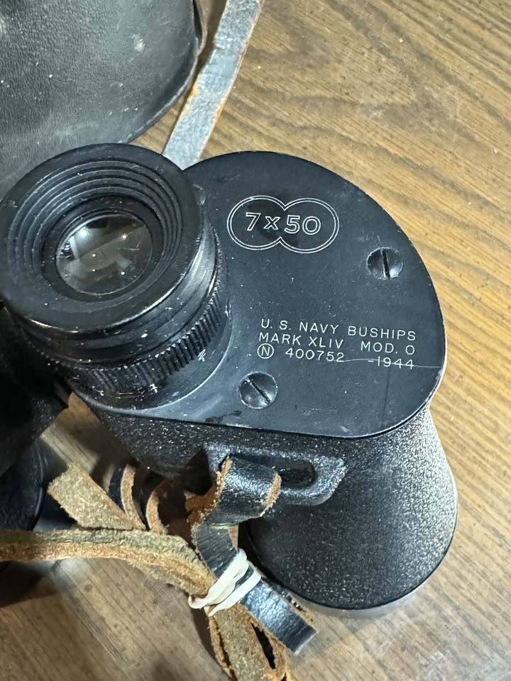 RARE WWII SARD U.S. Navy BuShips Mark XLIV 1944 Model 0 7x50 Binoculars ...