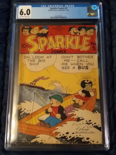 Sparkle Comics #5 CGC 6.0 F (United - 06-07/49) Fourth in Census! | eBay