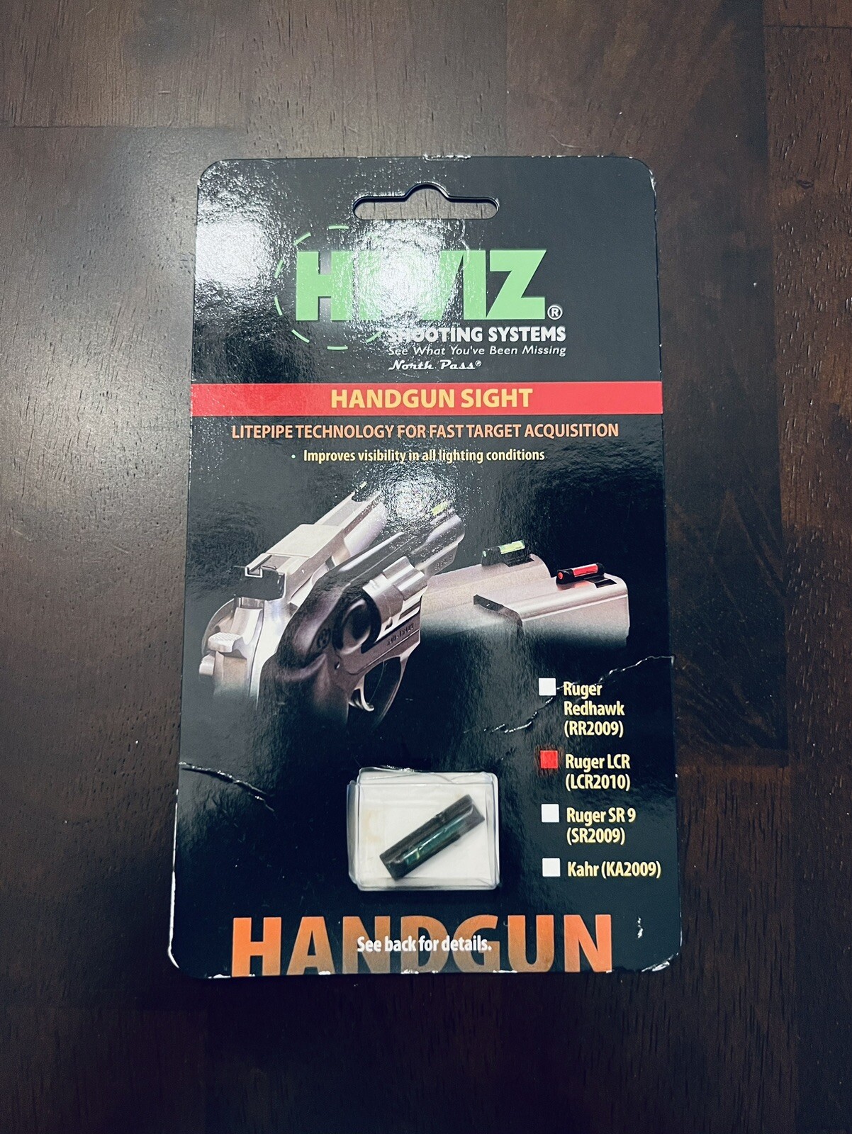 BRAND NEW - Hi-Viz LCR2010G Fiber Optic Front Sight Fits Ruger LCR ...