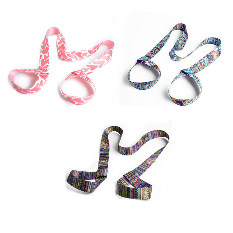 Yoga Mat Strap Belt Adjustable Sports Sling Shoulder Carry Exercise ...