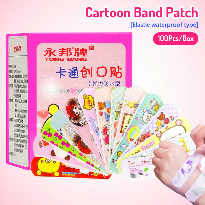 100Pcs/box Cartoon Band-Aid Stop Bleeding Bandage Patch Waterproof ...