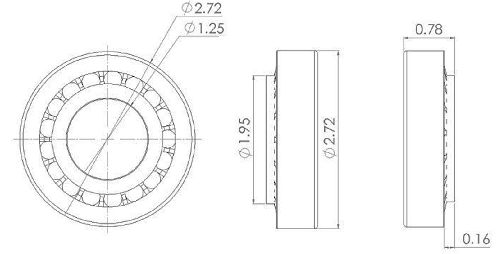 (2) 14125A/14276 Tapered Roller Bearing Set 14125A Bearing, 14276 Race ...