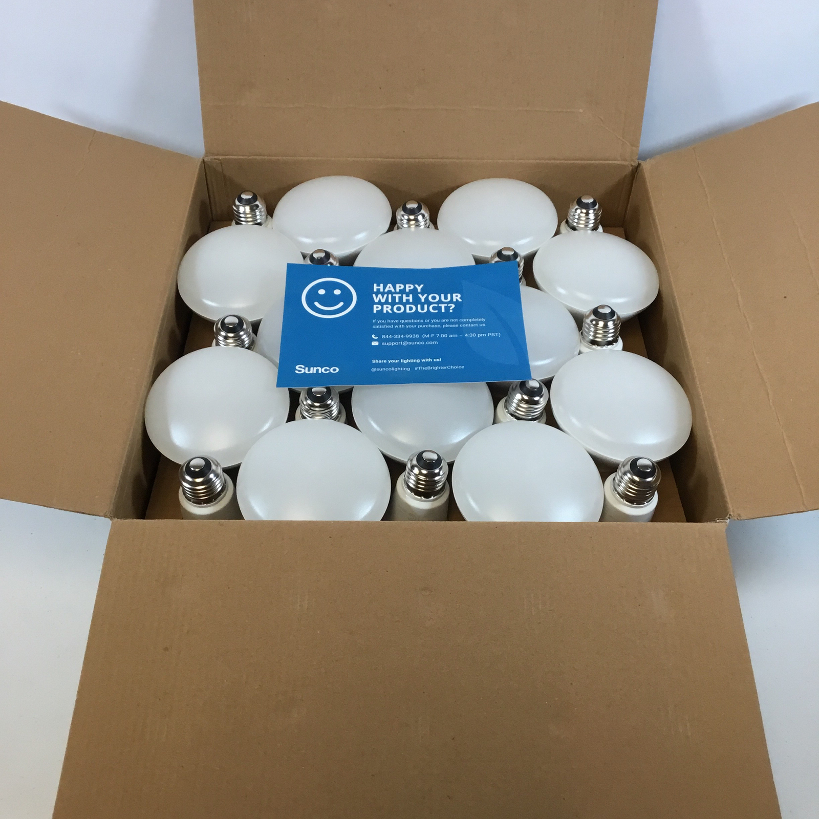 Sunco BR30 LED BR30-11W-4K-24PK White 850 Lumens Dimmable Light Bulb ...