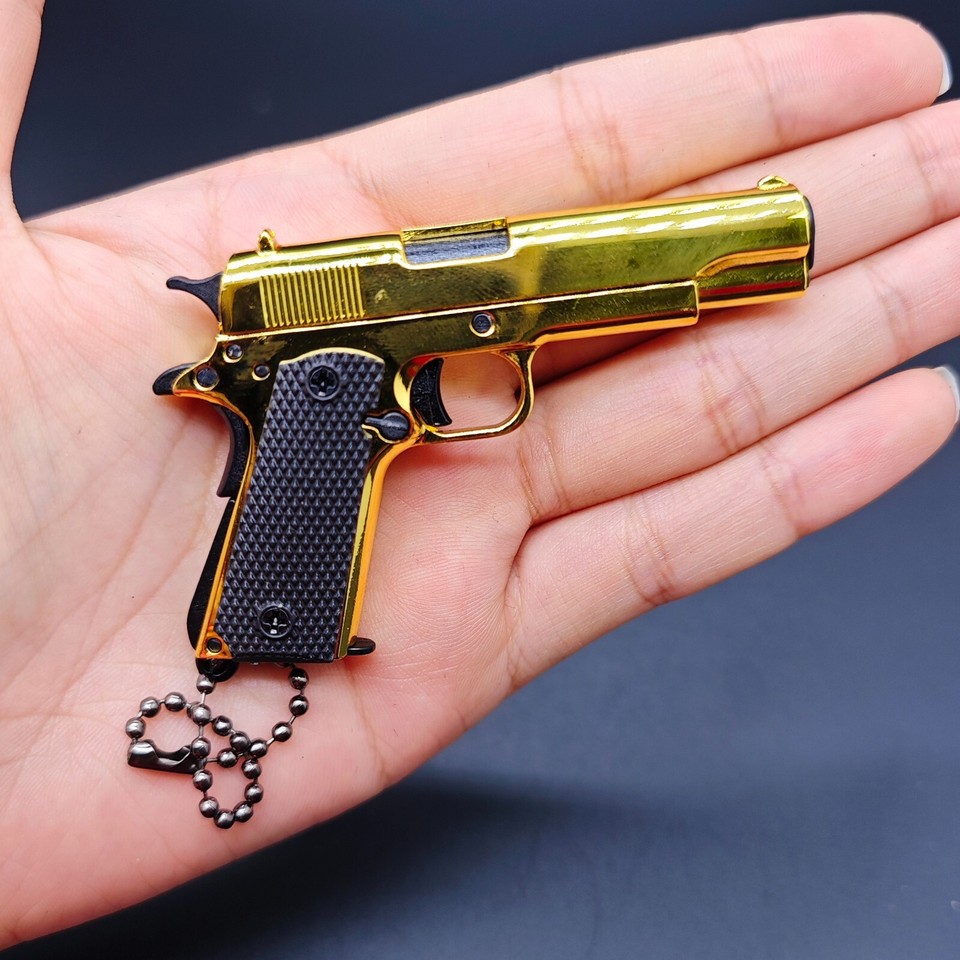 1911 Keychain,Metal Gun Keychain Mini Pistol Keychain for Man,Son ...