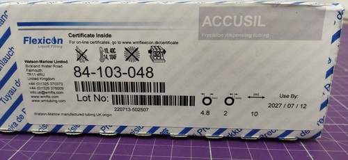 Flexicon Accusil Platinum Cured tubing Flexicon 10m 84-103-048 | eBay.de