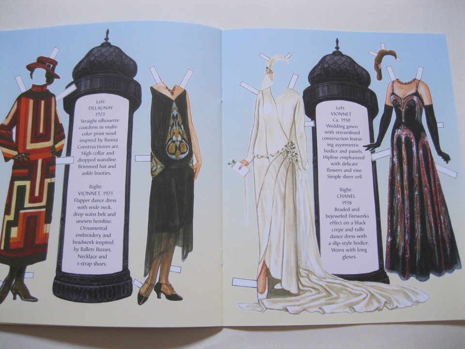 PARIS FASHION Paper Doll Book with French Designer Styles 1919-1939 | eBay