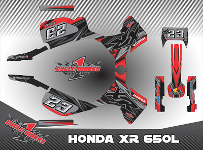 HONDA XR 650L XR650 CUSTSTOM GRAPHICS KIT GRAFICAS DECAL Detox2 | eBay