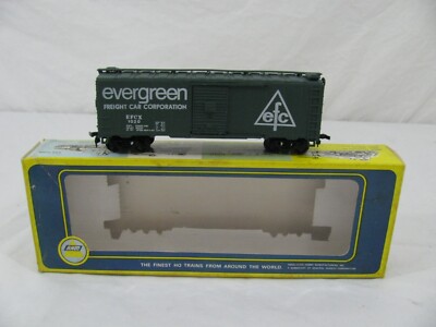Vintage AHM HO Green EFCX 1020 Evergreen Single Door Box Car #5241J NOS ...