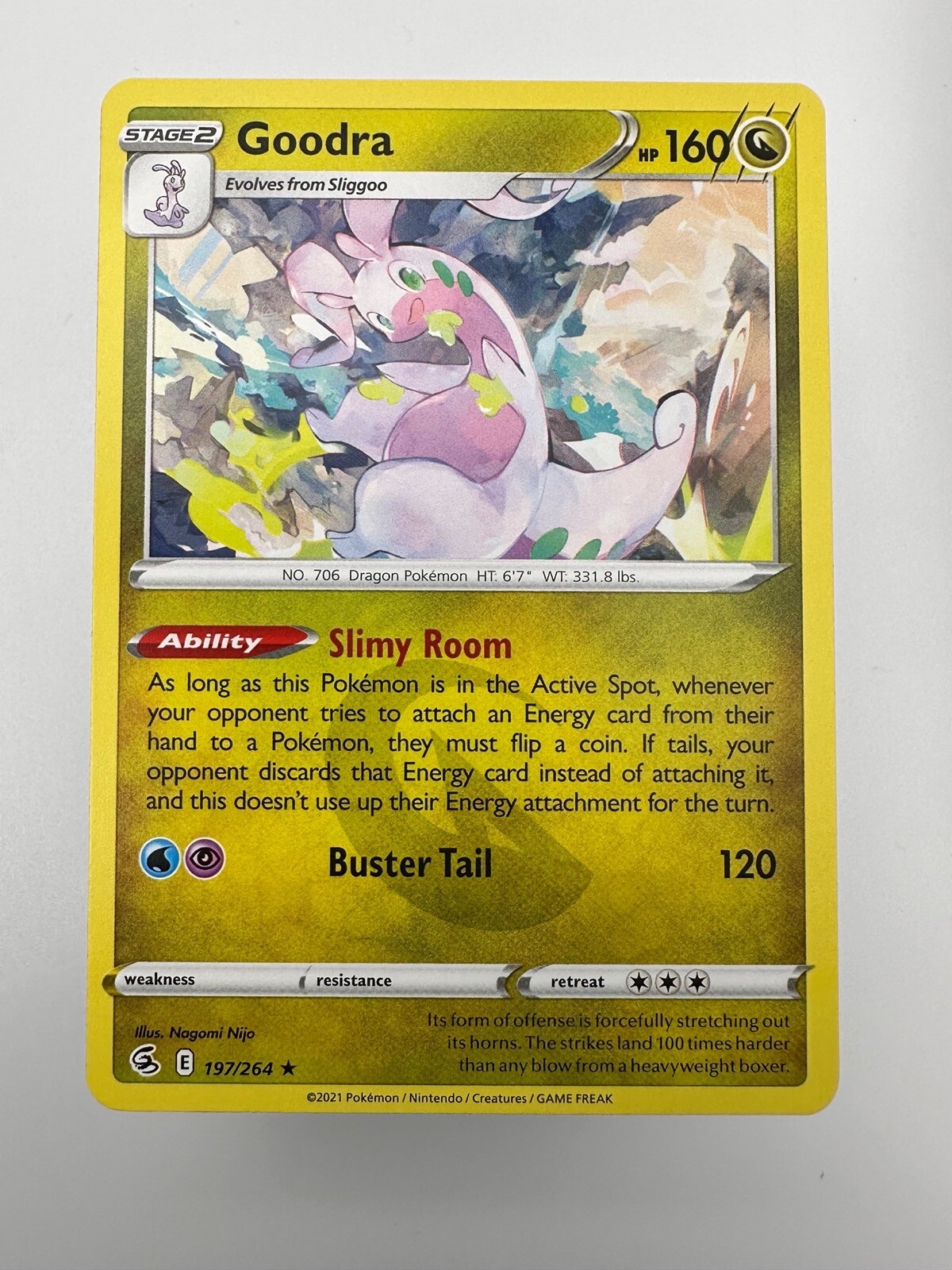 Pokemon TCG Card Fusion Strike Goodra 197/264 Rare | eBay