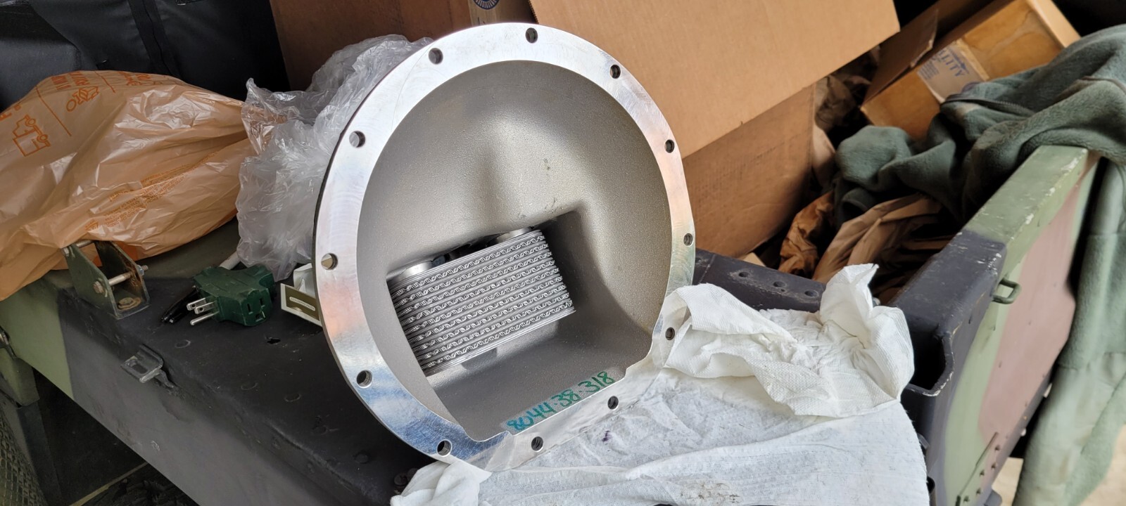 HMMWV HUMMER Differential Cover Cooler 50437 M998 12469504 HUMVEE AM ...