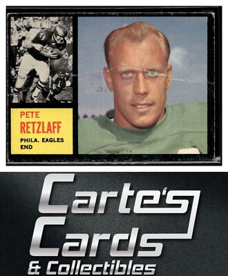 Pete Retzlaff 1962 Topps #120 Philadelphia Eagles Short Print | eBay