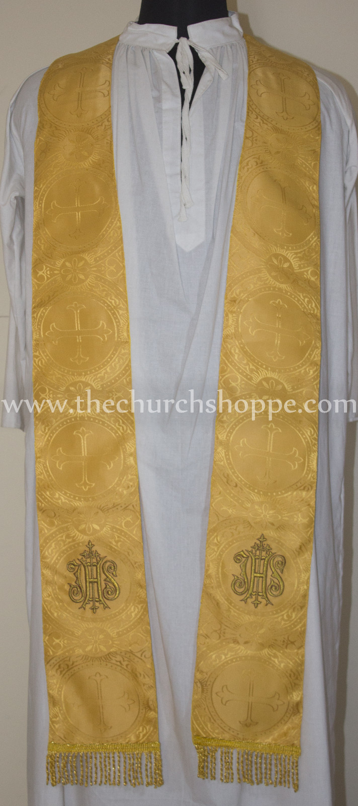 NEW Yellow Gothic vestment & stole set,Gothic chasuble,casula,casel ...