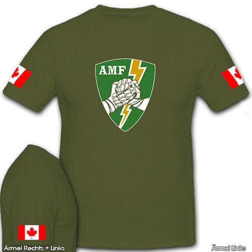AMF ACE Mobile Force Canada Flag Military Unit - T Shirt #6867 | eBay.de