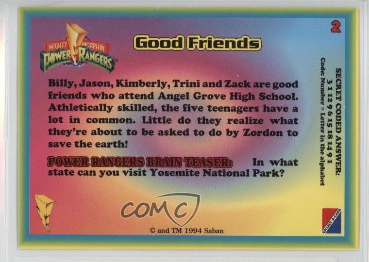1994 Mighty Morphin Power Rangers Series 1 Billy Cranston Jason Lee ...