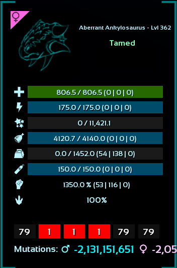 Ankylosaurus MAX MELEE ARK🌸 Survival Ascended ASA PVE (Anky) | eBay