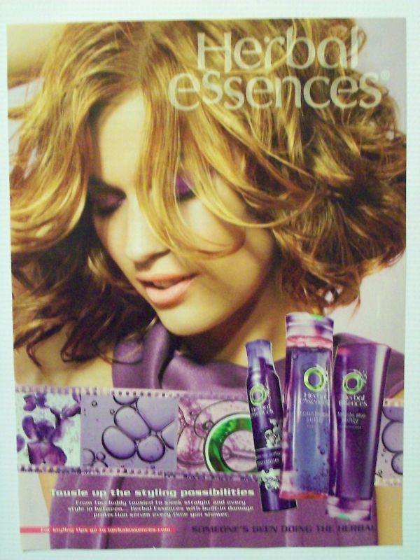 2010 Herbal Essences Shampoo Cute Woman Magazine Print Advertisement ...