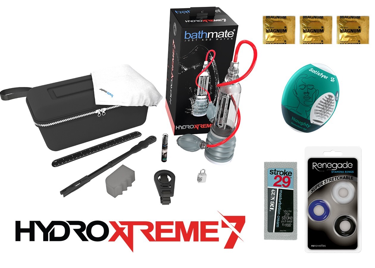 NEW BATHMATE HYDROXTREME 7 BUNDLE HYDROMAX HYDROPUMP WATER PENIS ...