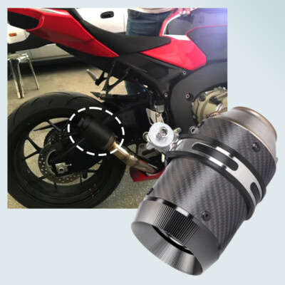 Motorcycle Straight Through Exhaust Pipe Fit For 5.1cm Exhaust Muffler ...