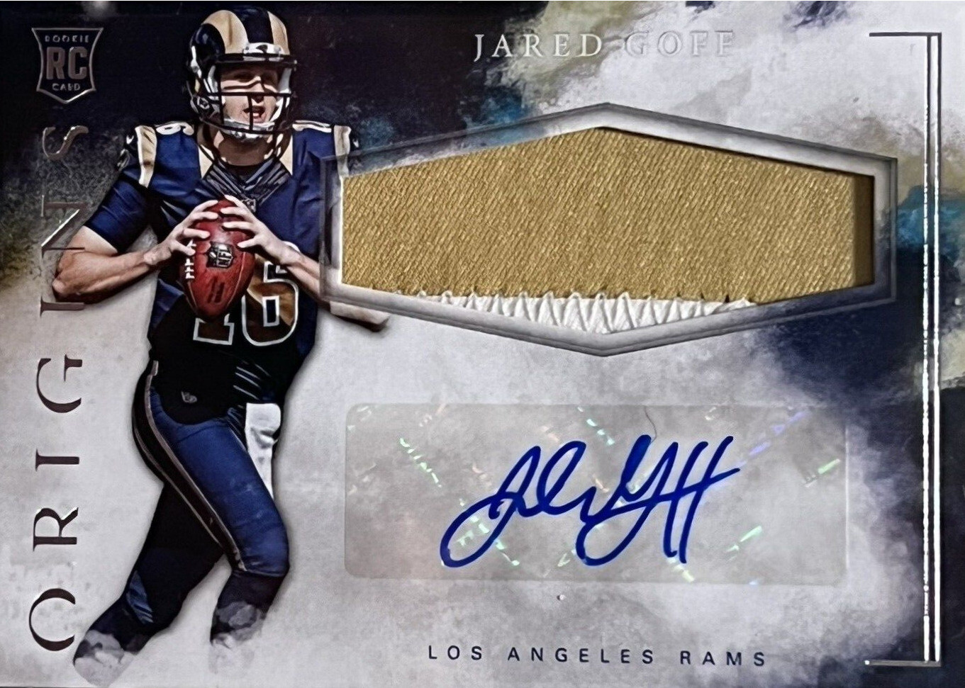2016 Panini Origins - Rookie Jumbo Patch Autographs #RJPA-JG Jared Goff ...