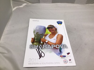 Maria Sharapova Signed 2011 W&S 5x7 Player Card Autographed PSA/DNA COA ...
