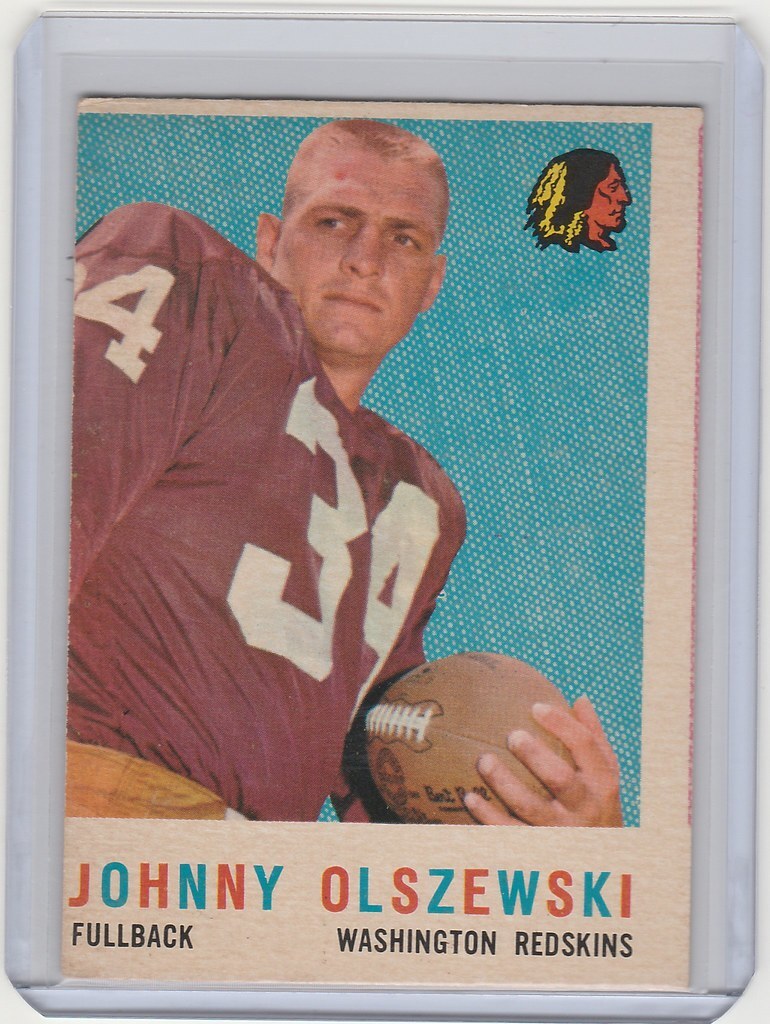1959 Topps #115 Johnny Olszewski Washington Redskins VGEX | eBay
