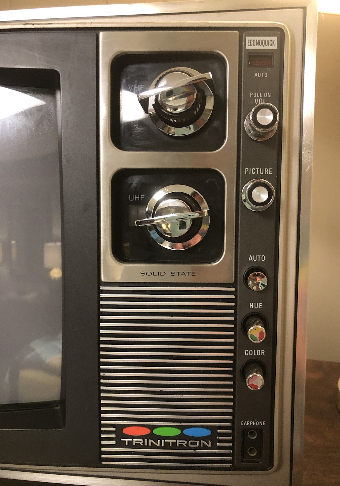 VINTAGE GAMING SONY TRINITRON KV-1214 UHF VHF 12” COLOR TV WOOD CASE ...