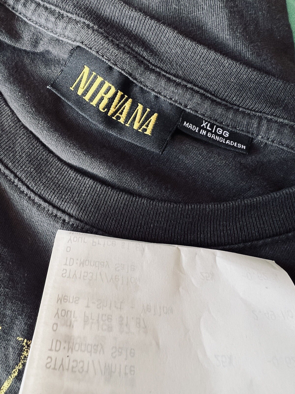 NIRVANA (2021) Official Smiley Face Band Logo Cotton … - Gem