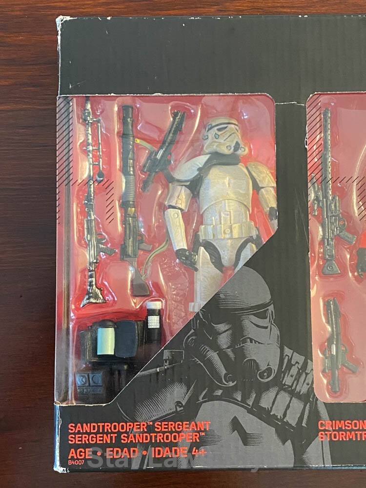Star Wars Black Series 4 pack - Sandtrooper Sgt Crimson Stormtrooper ...