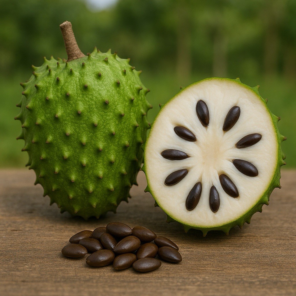 Fresh (10) Guanábana Graviola Seeds, (Georgia USA) Fresh Organic ...