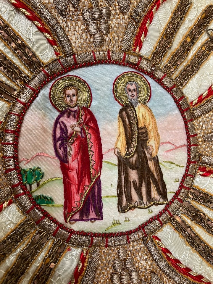 Catholic Priest Vestment Vesica Appliqué St Peter St Paul Eastern Rite ...