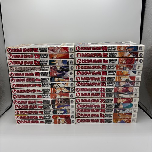 Rurouni Kenshin Manga Volumes 1-28 Complete Set Nobuhiro Watsuki Shonen ...