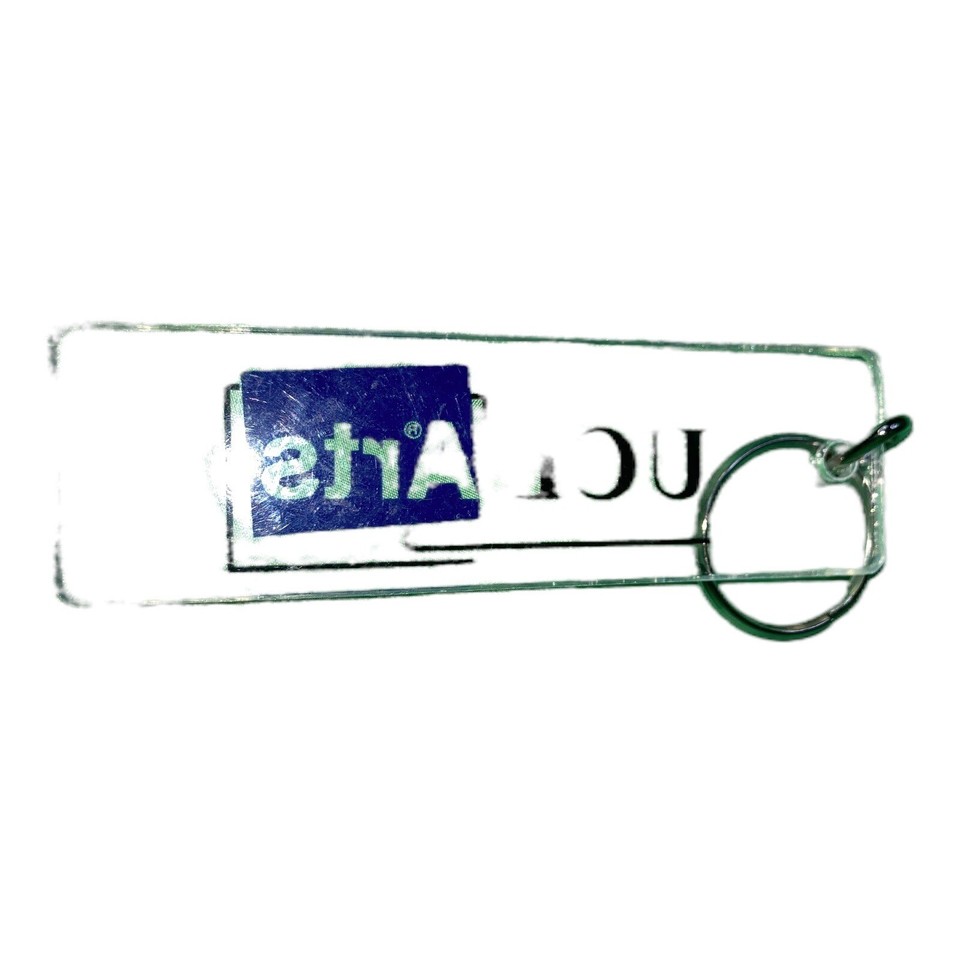 KEYCHAIN UCLA University of California Los Angeles Arts Long Form Clear ...