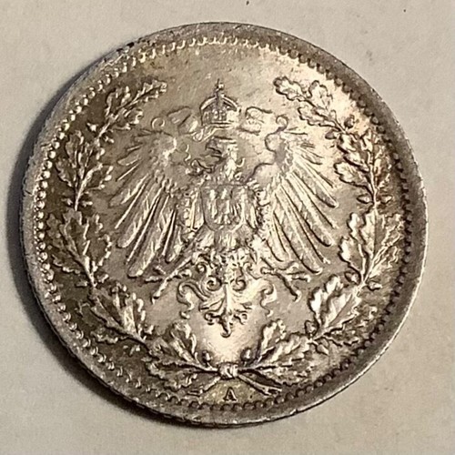 1916 A Germany 1/2 Mark Silver Kaiser Wilhelm I | eBay